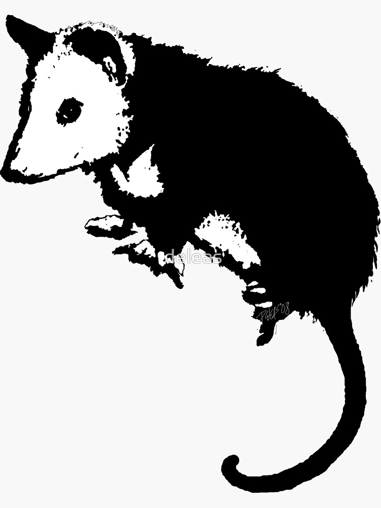 "Possum Opossum" Sticker for Sale by deleas | Redbubble