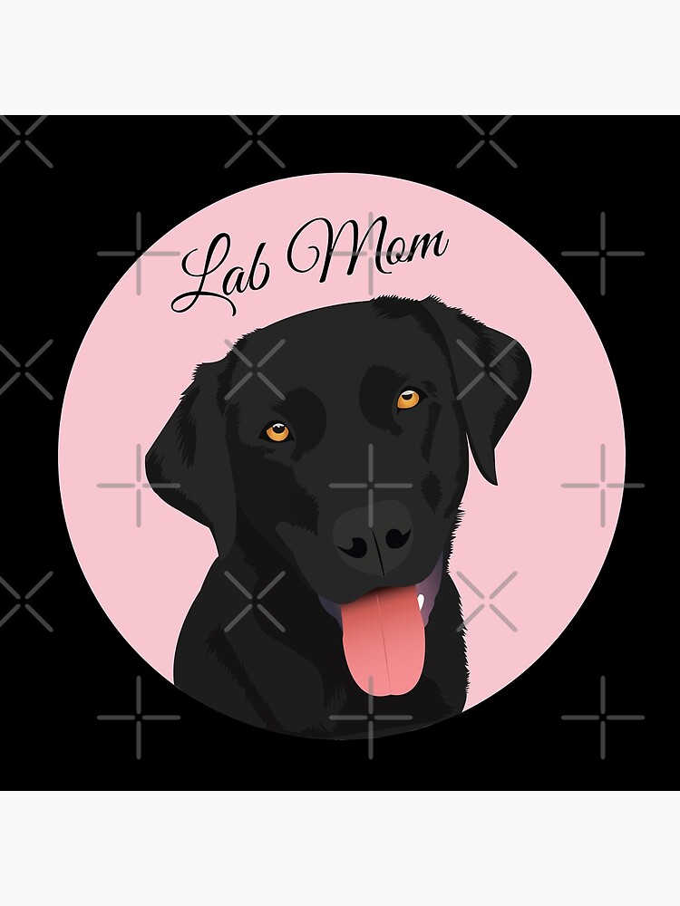 "Black Lab Mom" Poster by KCPetPortraits | Redbubble