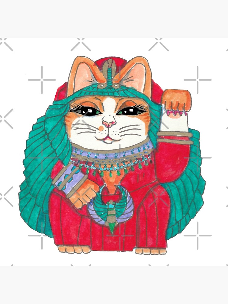 "Cleocatra Egyptian Queen cat art" Floor Pillow for Sale by ...