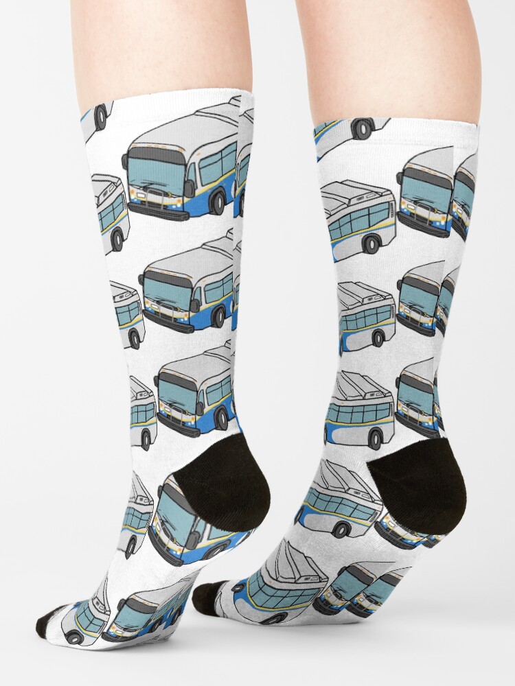 "Vancouver Bus" Socks for Sale by Orcanadian | Redbubble