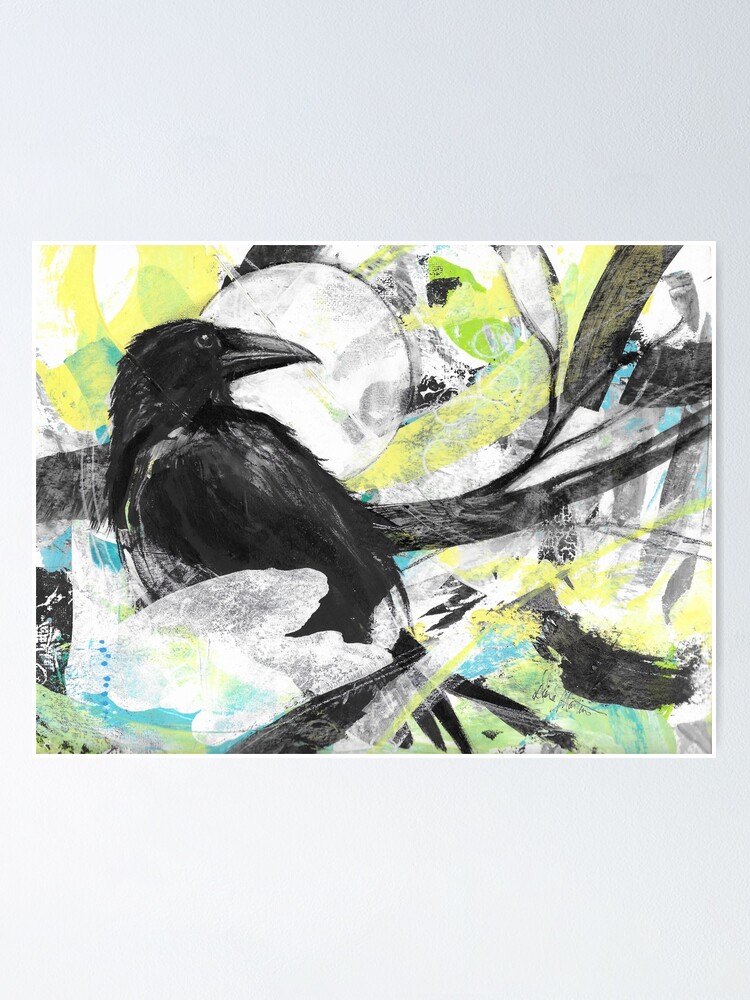 "Crow Watcher " Poster by DianaMartinArt | Redbubble