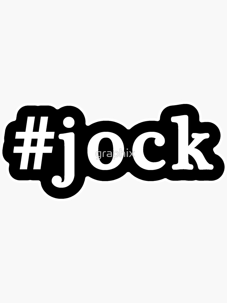 "Jock - Hashtag - Black & White" Sticker for Sale by graphix | Redbubble