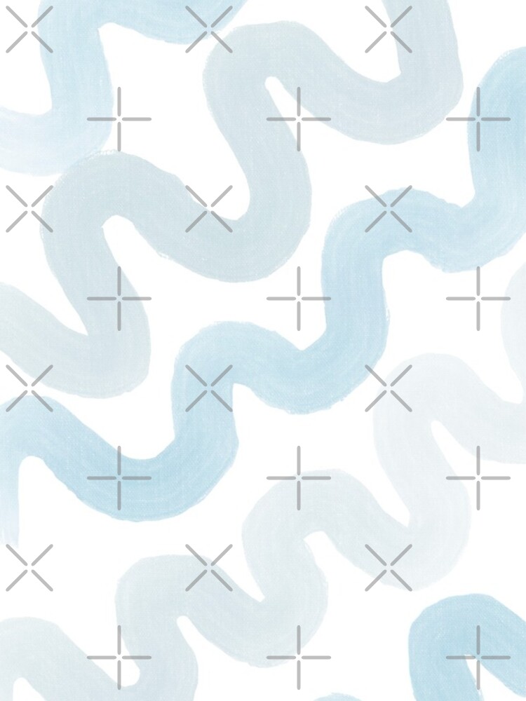 "Blue Painted Squiggly Lines" iPhone Case for Sale by teiakornienko ...