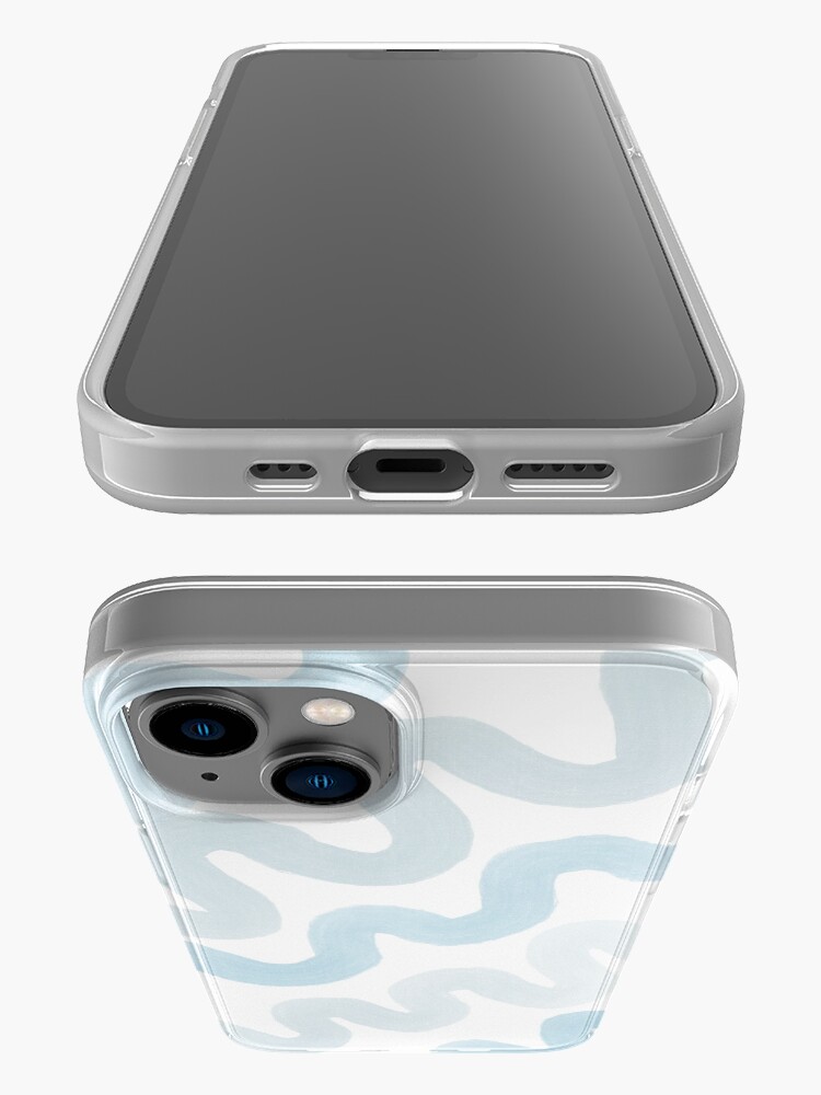 "Blue Painted Squiggly Lines" iPhone Case for Sale by teiakornienko ...