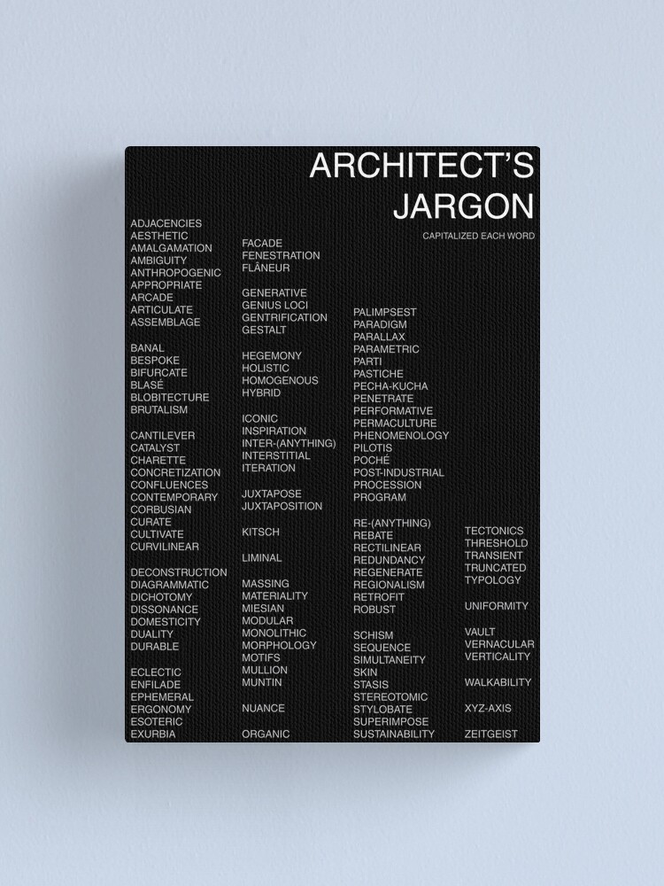 "An Architect's Jargon, Architecture industry and Architect commonly ...