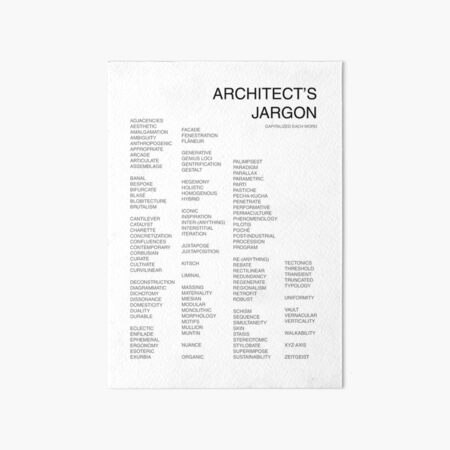"An Architect's Jargon, Architecture industry and Architect commonly ...