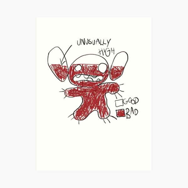"Lilo and stitch badness level drawing" Art Print by CloProDesigns ...