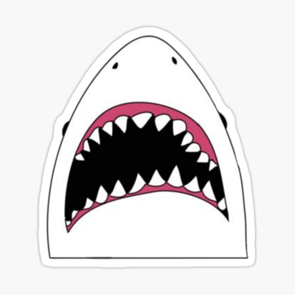 "Aesthetic Shark Head" Sticker by kelsey0722 | Redbubble