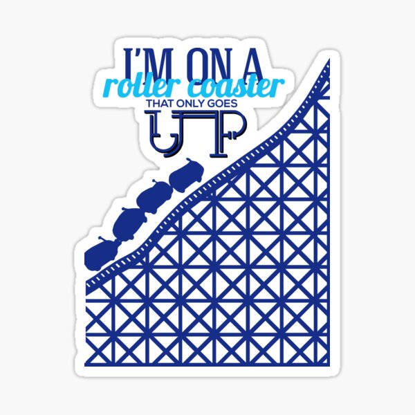 "Roller Coaster" Sticker for Sale by whoviandrea | Redbubble