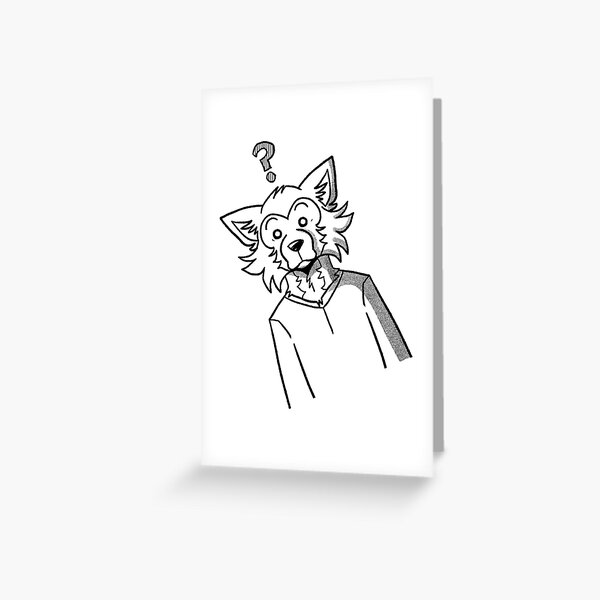 "Beastars - Confused Legoshi" Greeting Card for Sale by LegendMystery ...