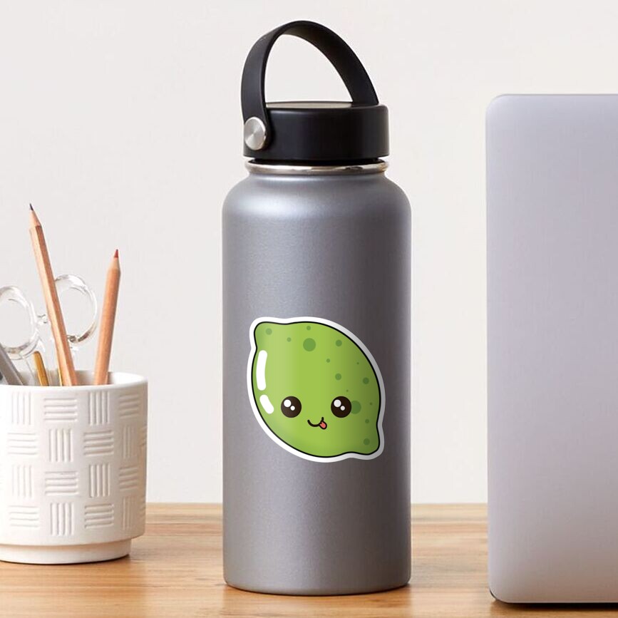 "Smiling Lime, Cute Fruit" Sticker for Sale by LycheeTees | Redbubble