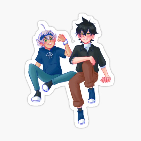 "modern asta and yuno" Sticker for Sale by froqpi | Redbubble