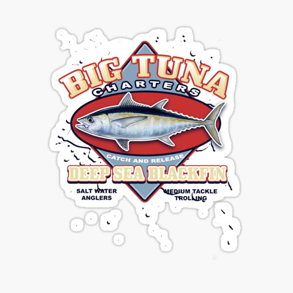 "big tuna charters" Sticker for Sale by redboy | Redbubble