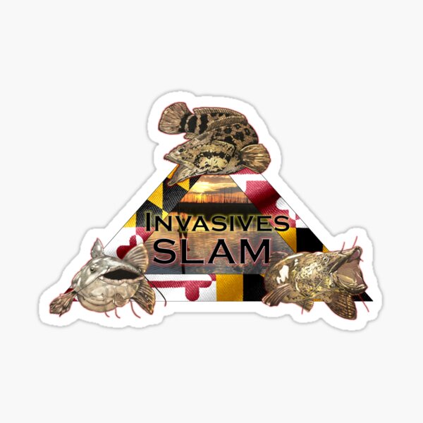 "Invasive Species SLAM" Sticker by KambotroutFish | Redbubble