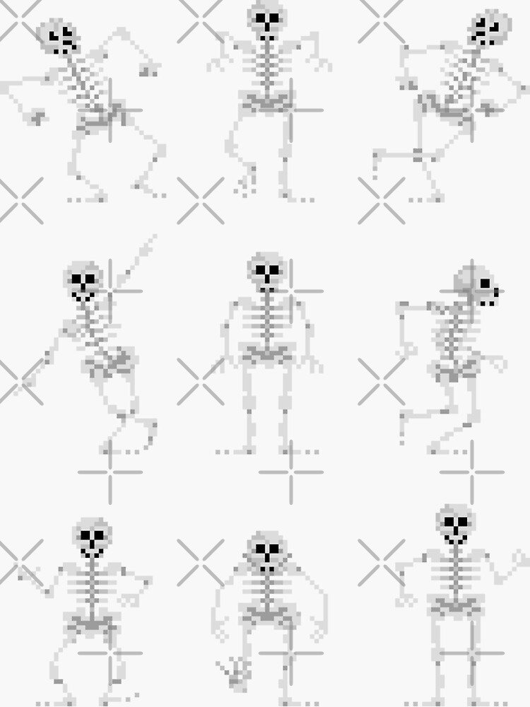 Pegatina «Monkey Island 2, sprites de la canción de los huesos» de ...