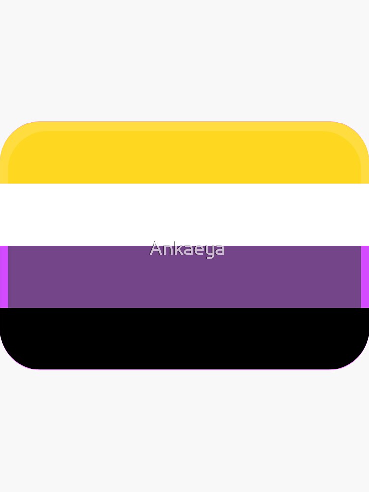 Lgbtq Nonbinary Pride Flag Sticker For Sale By Ankaeya Redbubble