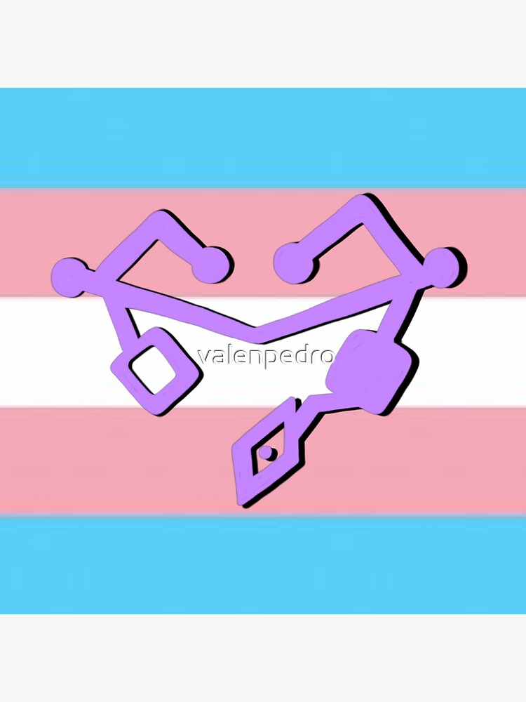 "She-ra Heart Logo Trans Flag" Sticker by valenpedro | Redbubble