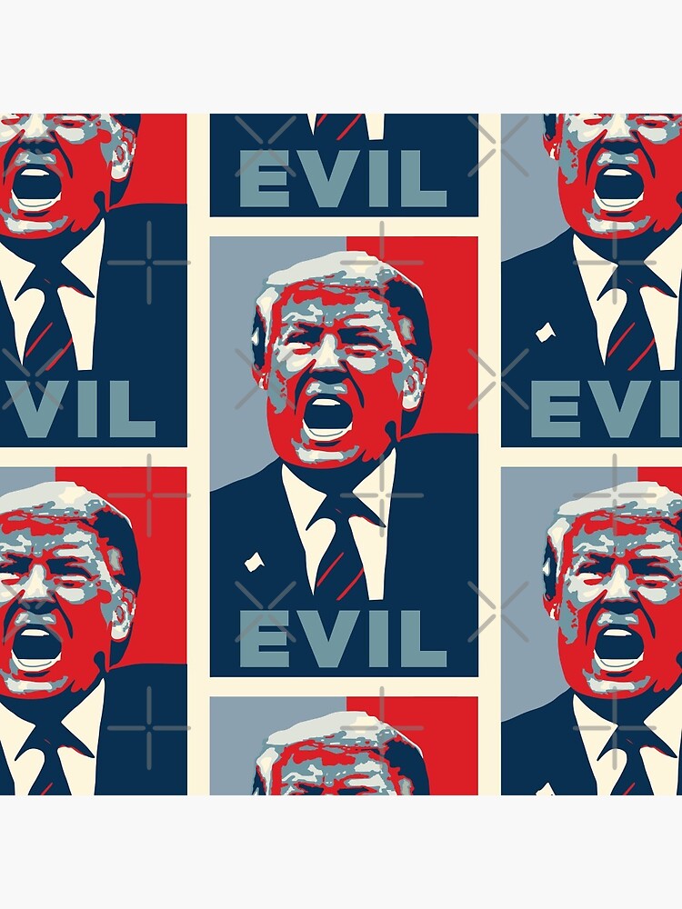 "Evil Donald Trump" Pin for Sale by SubtleSplit | Redbubble