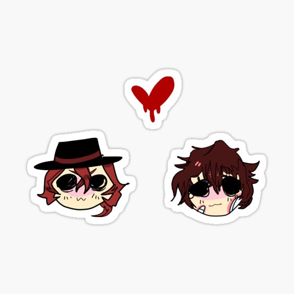 "Dazai and chuuya" Sticker for Sale by Cocopots | Redbubble