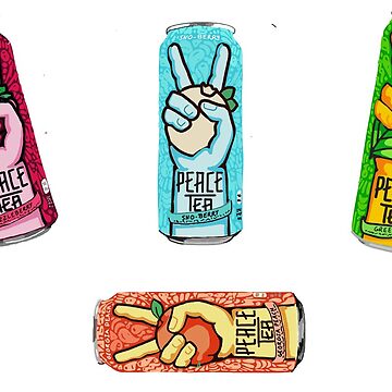 "Peace Tea Sticker Set" Sticker for Sale by Katew-f | Redbubble