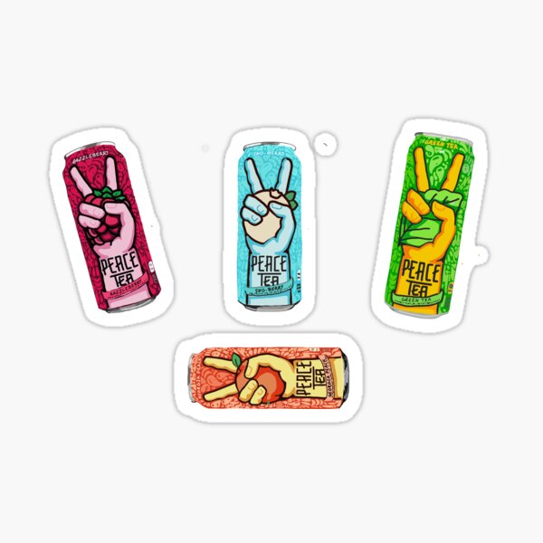 "Peace Tea Sticker Set" Sticker for Sale by Katew-f | Redbubble