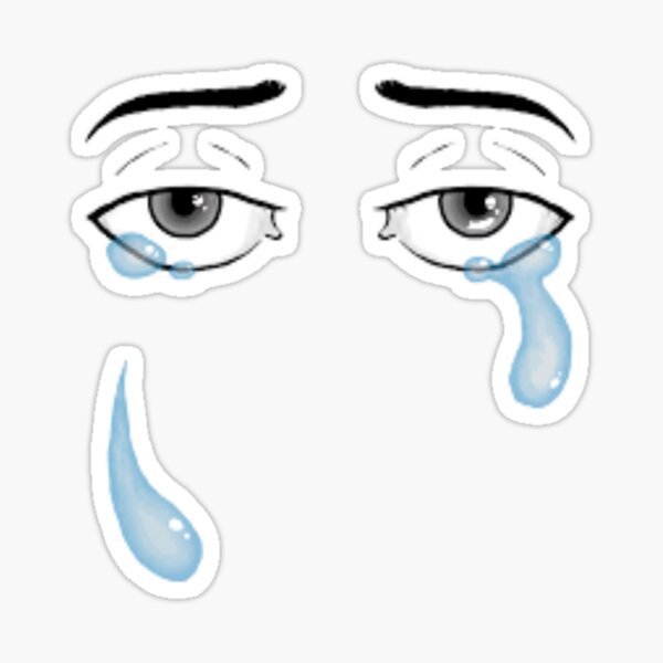"Crying Eyes" Sticker by Carljam2020 | Redbubble