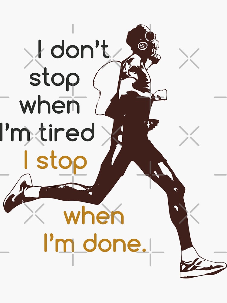 "Running Man" Sticker for Sale by jaredfin | Redbubble