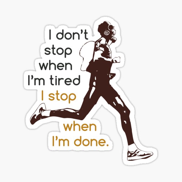 "Running Man" Sticker for Sale by jaredfin | Redbubble