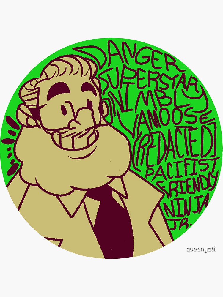 "Ned [REDACTED] Chicane " Sticker by queenyetii | Redbubble