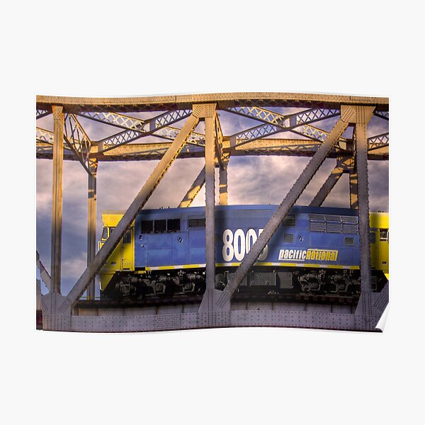 "Pacific National - Rail Bridge, Murray Bridge, Murraylands" Poster by ...