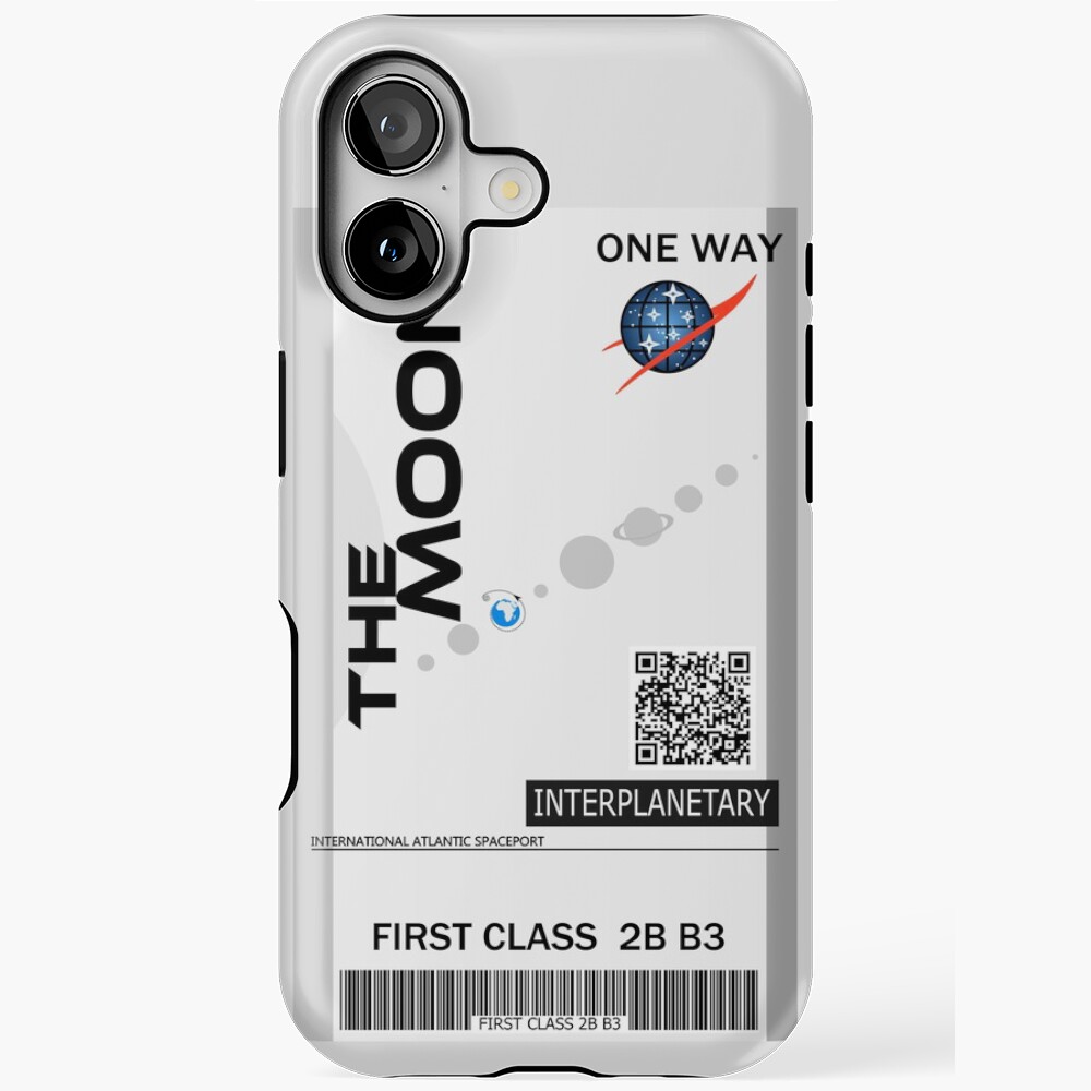 "The Moon space ticket" Sticker for Sale by jc007 | Redbubble