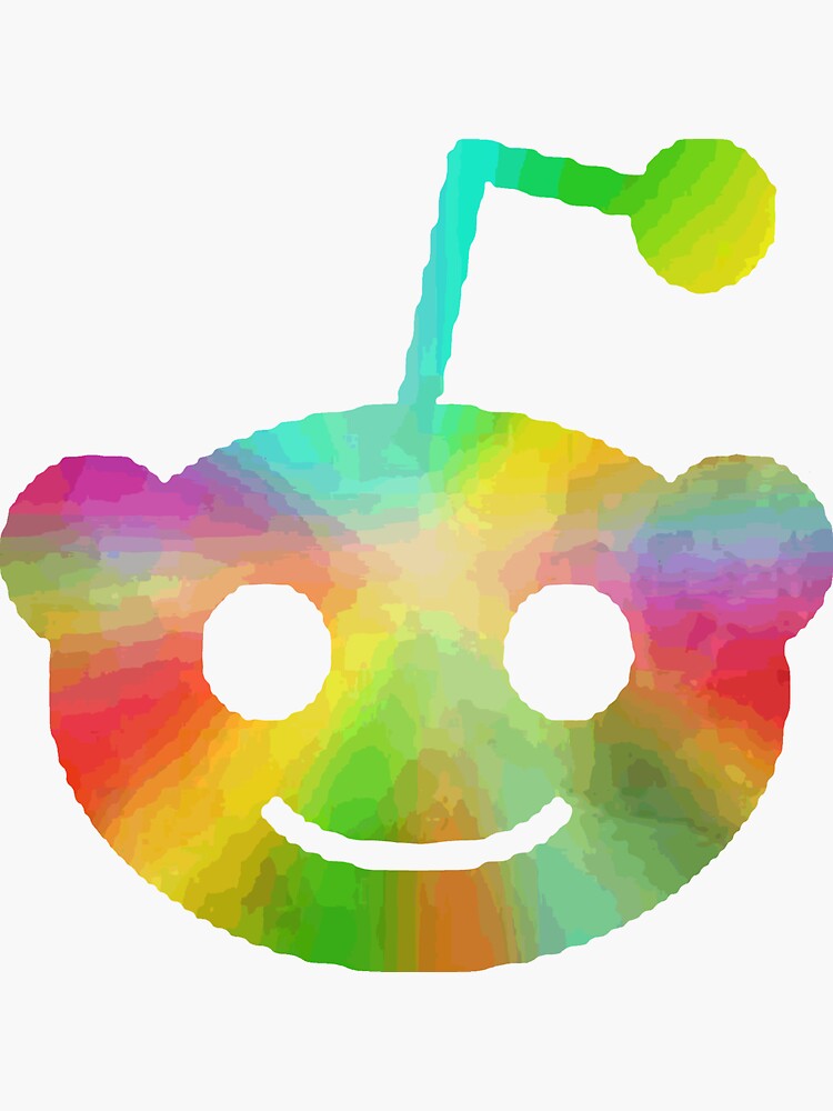 "reddit rainbow" Sticker by WeCloneU | Redbubble