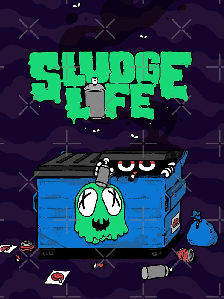 "Sludge life" Sticker by Purpleworld1 | Redbubble