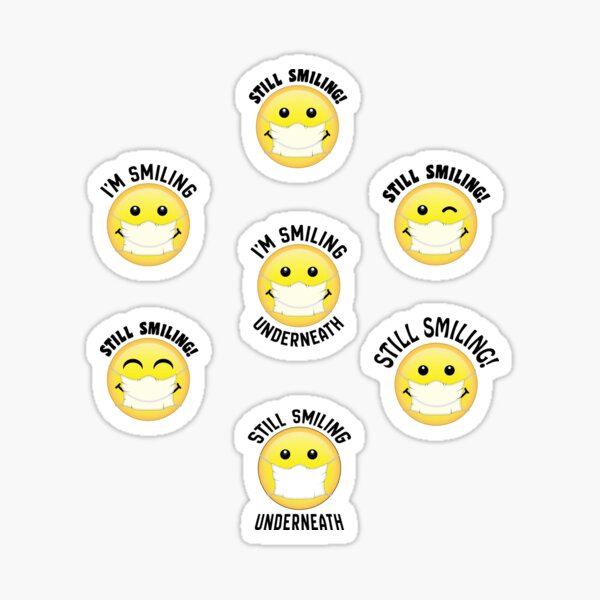 "Still Smiling *Sticker Pack!*" Sticker for Sale by zealology | Redbubble