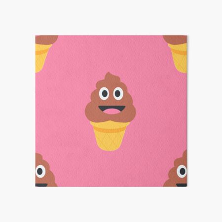 "ice cream cone poo emoji " Art Board Print for Sale by gossiprag ...