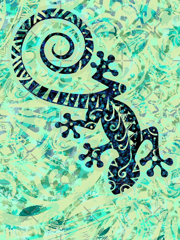 "Hawaiian - Samoan - Polynesian Tribal Gecko" T-shirt for Sale by ...