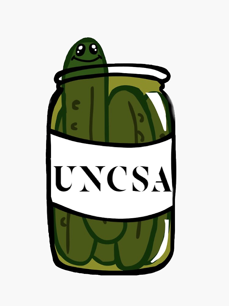 "University of north carolina school of the arts- UNCSA, pickle jar ...