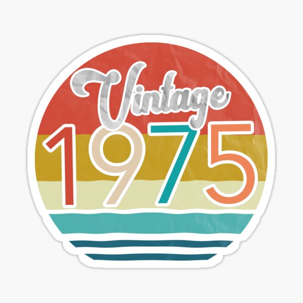 "Vintage 1975 - 1975 Birthday Gift - Born in 1975 - 45th Birthday ...