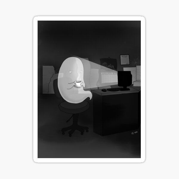 "Late Nights" Sticker by SmeagolSketches | Redbubble