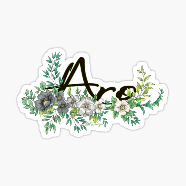 "Aro - lgbt pride " Sticker by Mari-Firefly | Redbubble