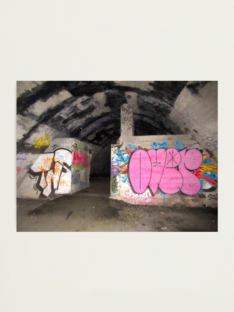 "Tunnel Graffiti, WW2 Blast Wall, Culvert, Deep Underground, Ouseburn ...