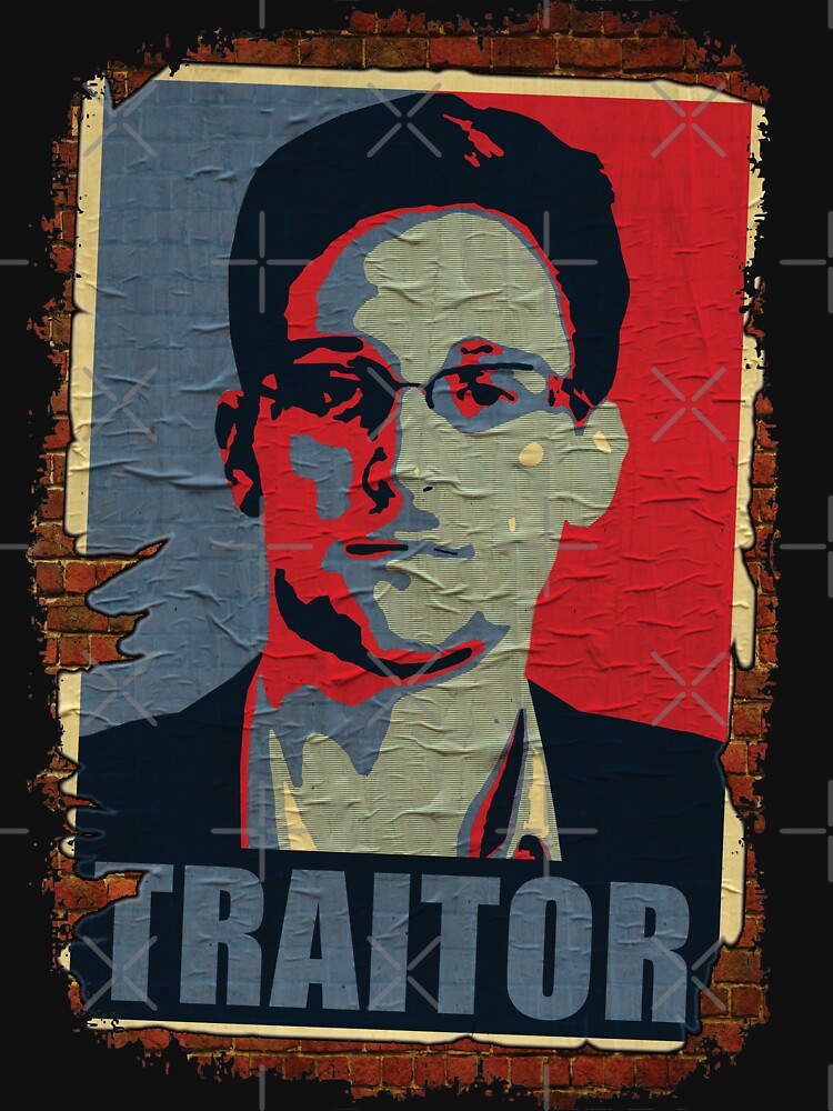 "Edward Snowden - Traitor T-Shirt" T-shirt for Sale by OutlawOutfitter ...