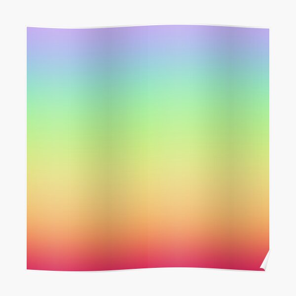 "Pastel Rainbow Sunset Ombre" Poster by KelseyLovelle | Redbubble
