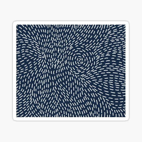 "Navy Dashes" Sticker by ZoeFordCreates | Redbubble