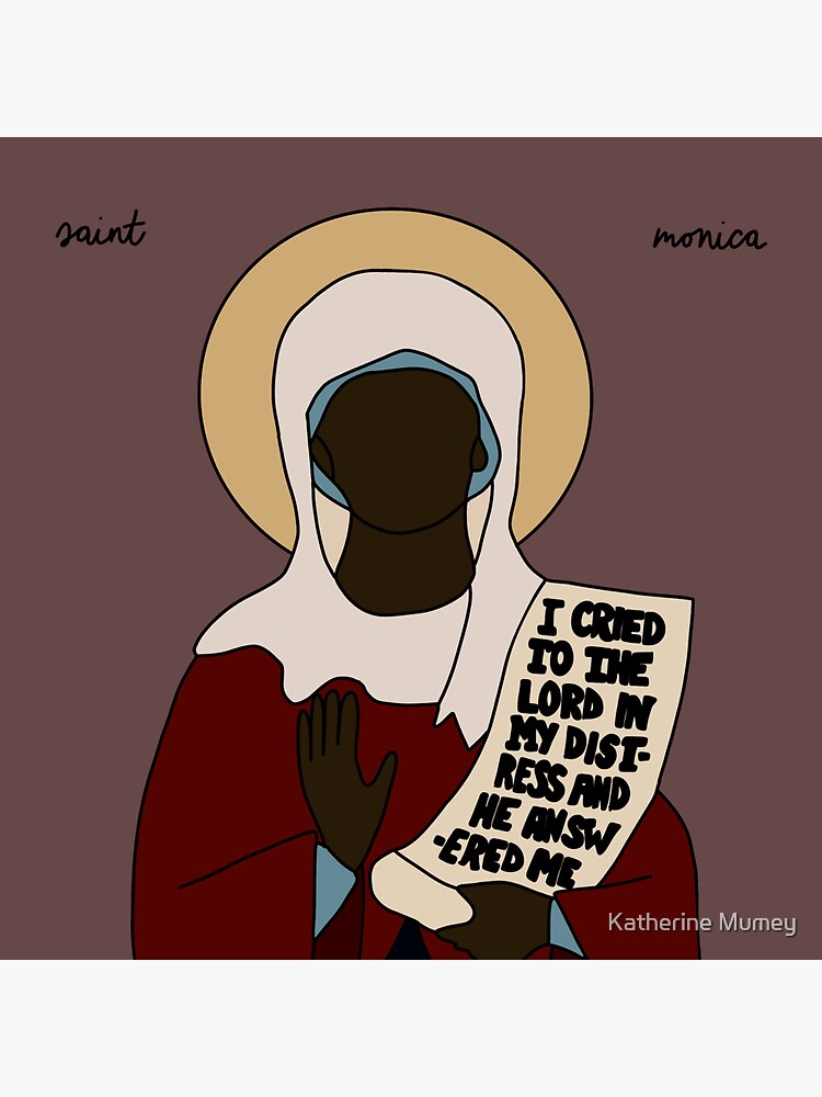 "Saint Monica" Sticker for Sale by Katherine Mumey | Redbubble