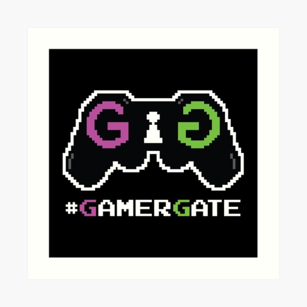 "#GamerGate 8 Bit Controller Logo" Art Print by unluckydevil | Redbubble