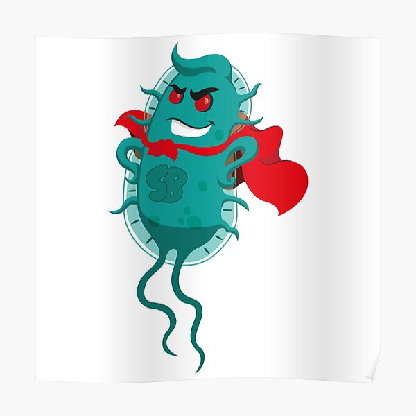 "Concept of resistance to antibiotics. Creature superbug a ...