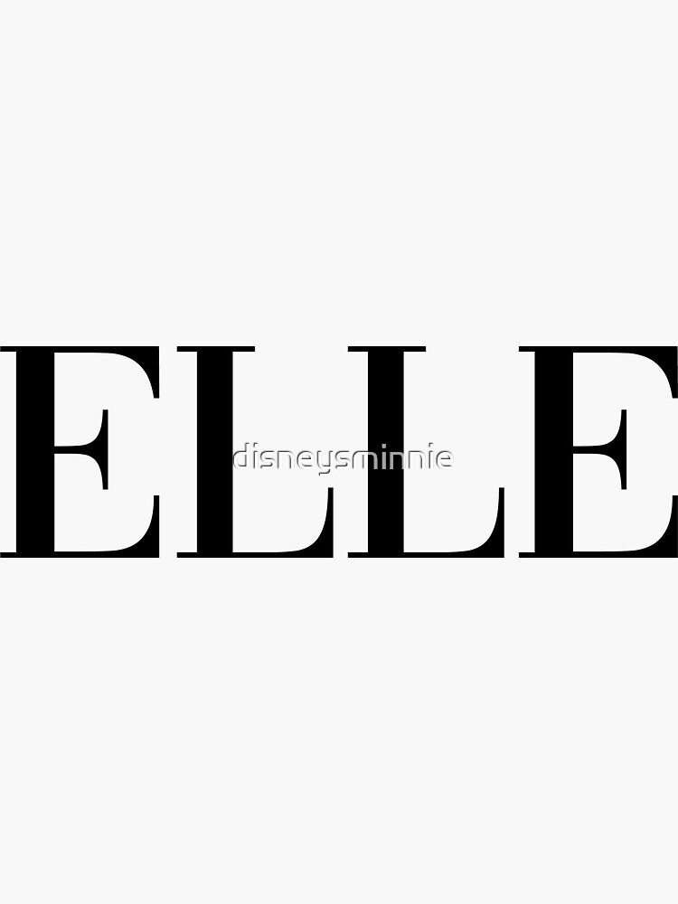 "elle magazine" Sticker by disneysminnie | Redbubble