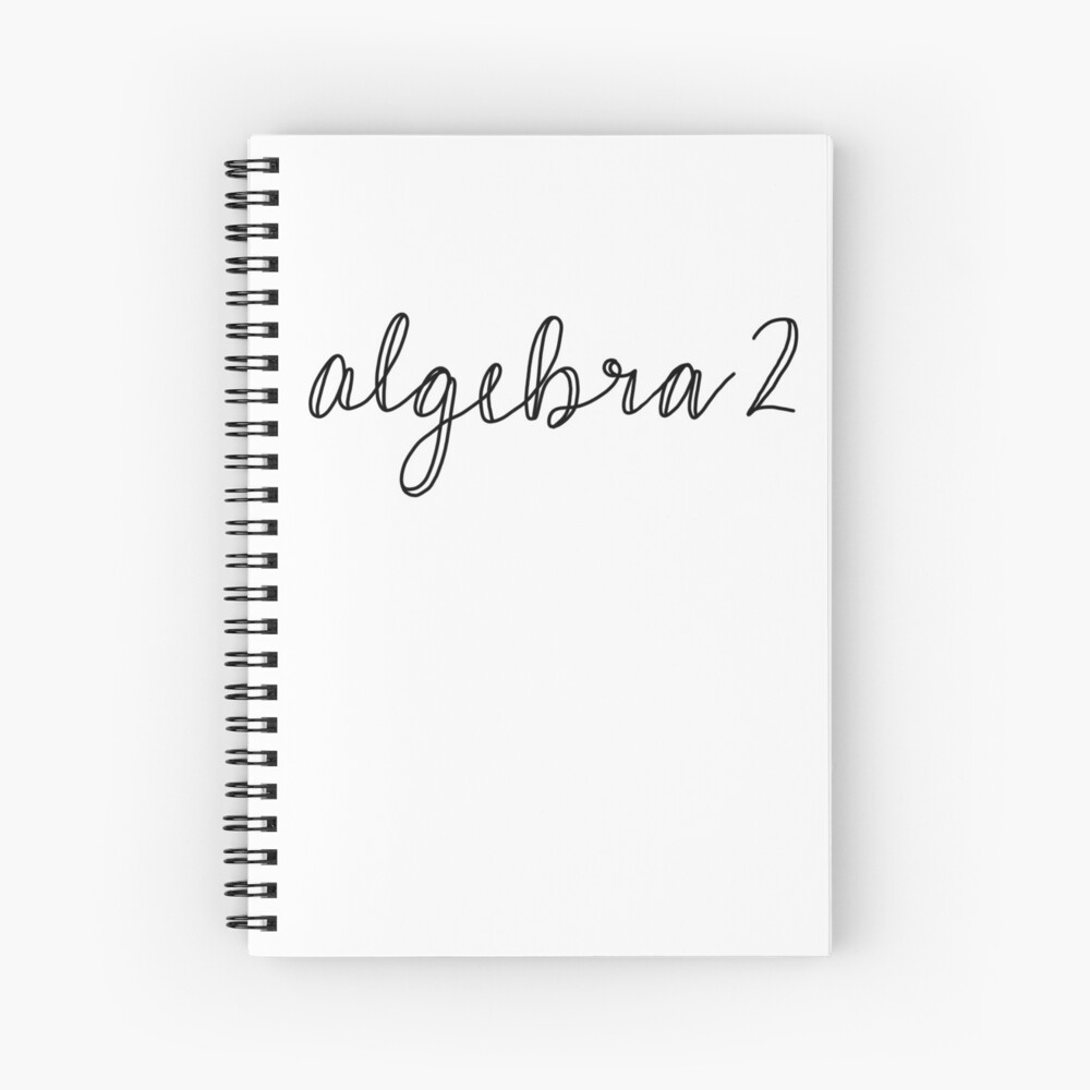 "Algebra 2 Class Cursive Label" Sticker for Sale by breannehope | Redbubble