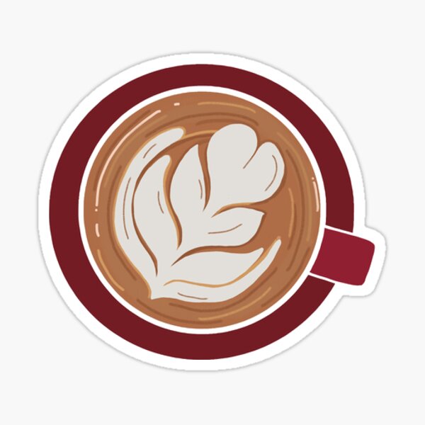 Latte Art Stickers | Redbubble
